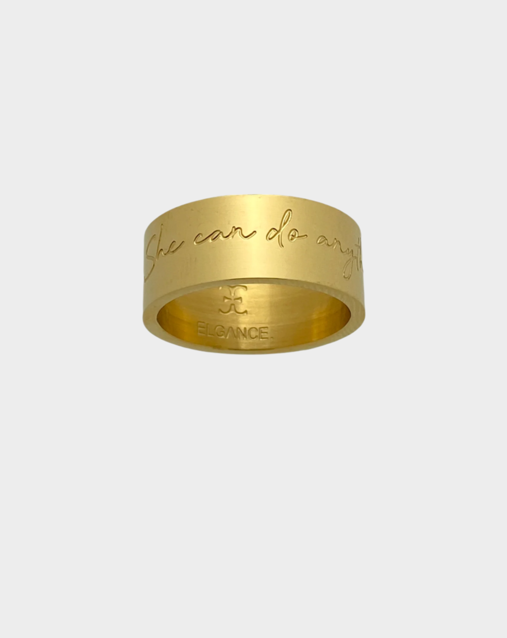 "She can do anything" ring | Personalized Gift for Women | Quote ...